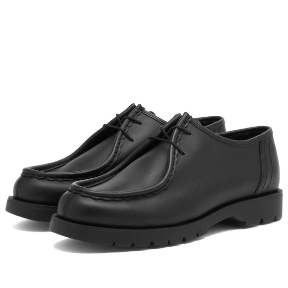 Kleman | Shoes | Klemans Padror Black Leather Derby Shoes With Open ...